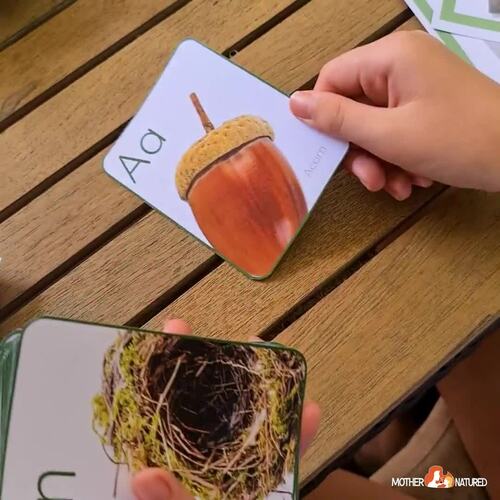 Alphabet Nature Cards | Alphabet Cards | Nature Cards | Montessori Alphabet
