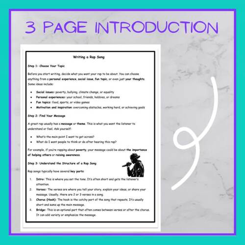 Language and Music: How to Write A Rap Song by Canadian Diary | TPT
