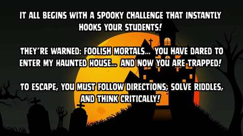 Halloween Following Directions Activities Collaborative Critical ...