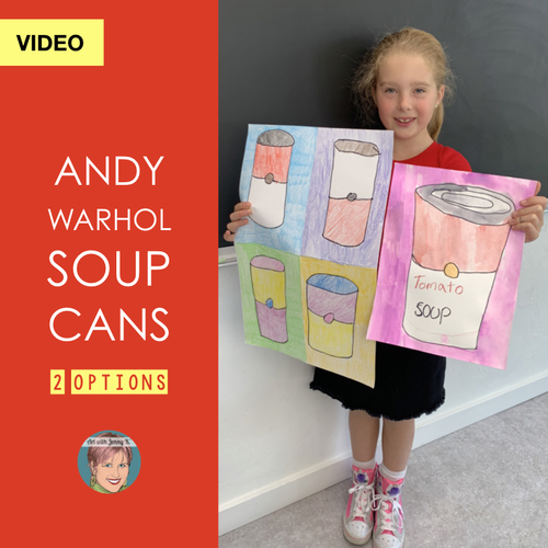 Free Teaching Video: Andy Warhol Pop Art Soup Can Project by Art with ...
