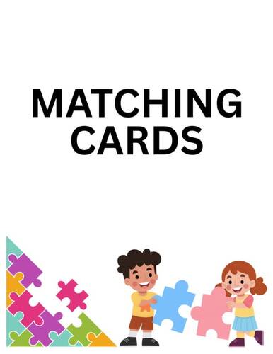 Printable Matching Puzzle Cards for Kids | Alphabet, Numbers, Colors ...