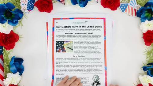 US Election 2nd Grade Nonfiction Unit Bundle ALL Reading Informational ...