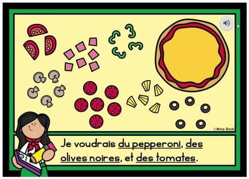 La pizza (avec AUDIO) - Google Slides™ by Mme Bock | TPT