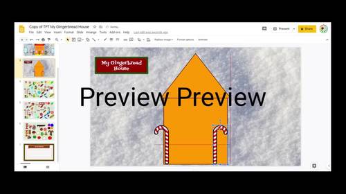 Gingerbread House - All Digital/Perfect For Distance Learning | TpT