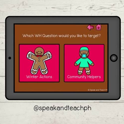 Gingerbread Language Activities No Prep Speech Therapy Boom Cards™