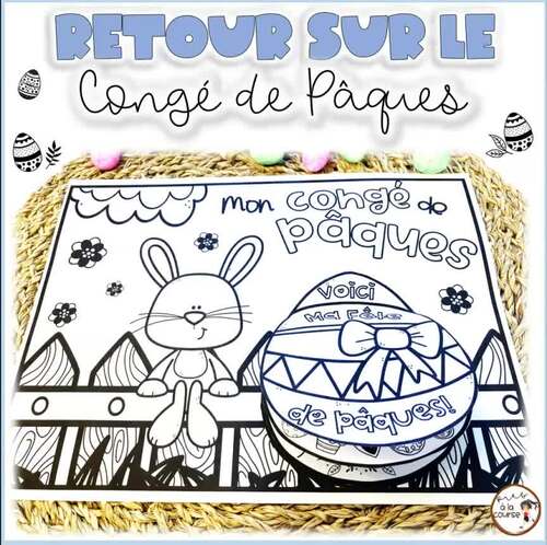 French Easter Coloring | Pâques coloriage animé by Caroline Joannette