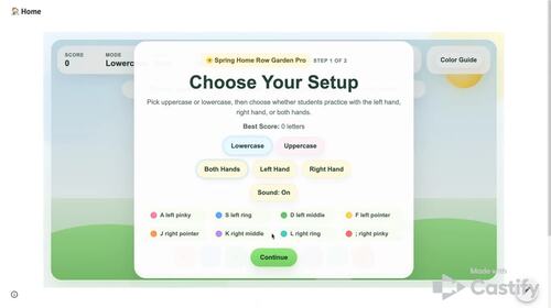 Spring Typing Practice | Home Row Keyboarding Game | Digital Typing ...