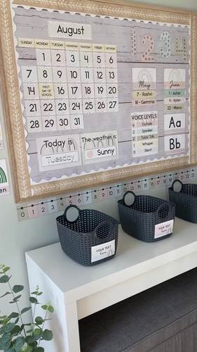 Earthy Boho Rainbow Classroom Decor Bundle | Editable and Growing!