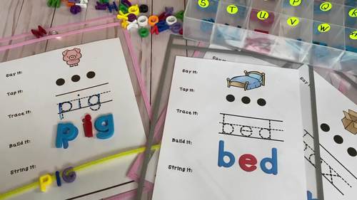 CVC Words-Hands on Literacy Center! by A Special Place | TPT