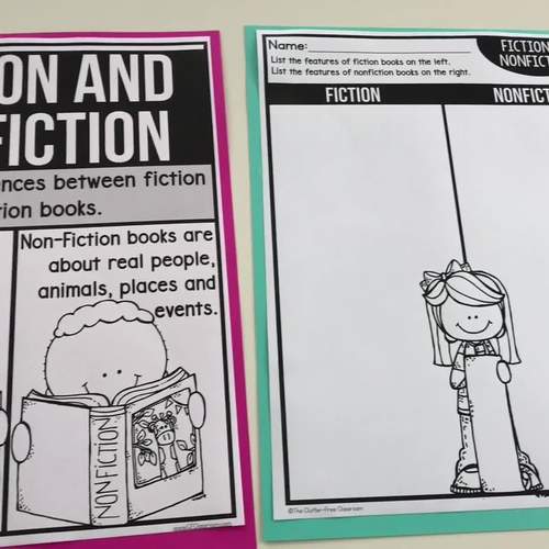 COMPARING FICTION and NONFICTION 1st Grade RL1.5 (CCSS RL 1.5 & TEKS 1. ...