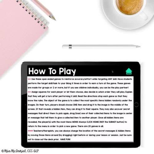 Open Ended Games for ANY skill | BOOM CARDS™ by Mia McDaniel | TpT