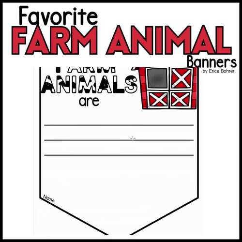 Farm Writing Prompts | Farm Animal Banners | My Favorite Farm Animals ...