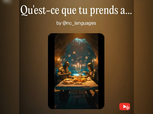 FRENCH SONG Grade 7 Unit 2: Qu'est-ce que tu manges (Worksheet, Video ...