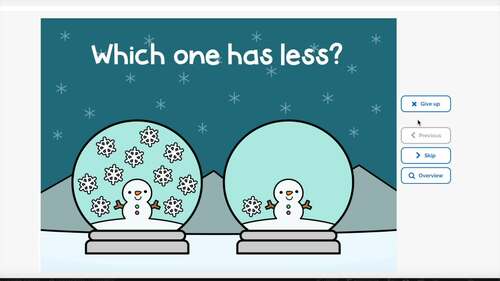 Boom Cards Winter More or Less Digital Resource by The Sped Queen