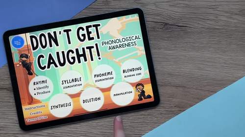 Phonemic Awareness Game - Don't Get Caught - PowerPoint & Boom Cards ...