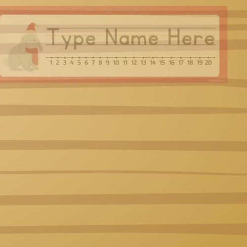 Student Desk Name Plates / Name Tags Christmas Pets Theme Cute Christmas