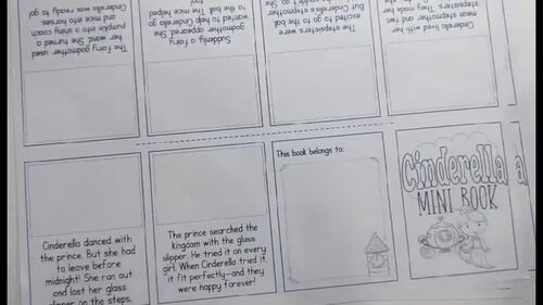 Rumpelstiltskin Fairy Tale Foldable Mini Book Set Grade 1 2 3 ELA