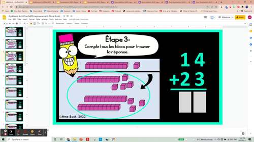 BUNDLE: L'addition et la soustraction (à 2 chiffres) Google Slides™ + 4 ...