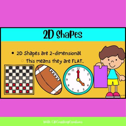 Kindergarten-2nd Grade 2D Shapes - Presentation and Worksheets | TPT