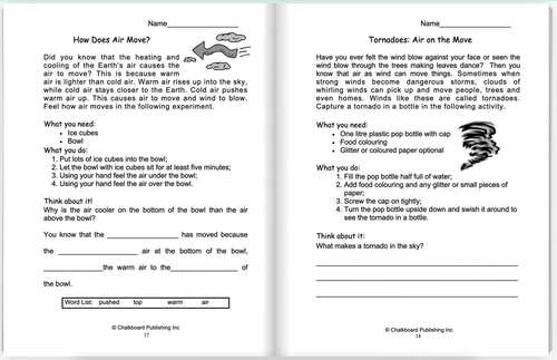 Air and Water in the Environment STEM Unit Grades 2-3 by Chalkboard ...
