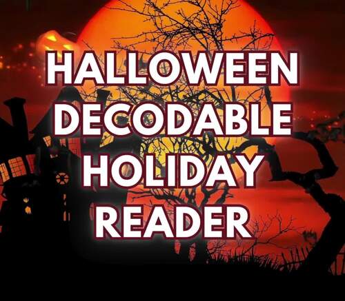 Halloween Nonfiction Decodable Text with Decodable Worksheet for 2nd Grade