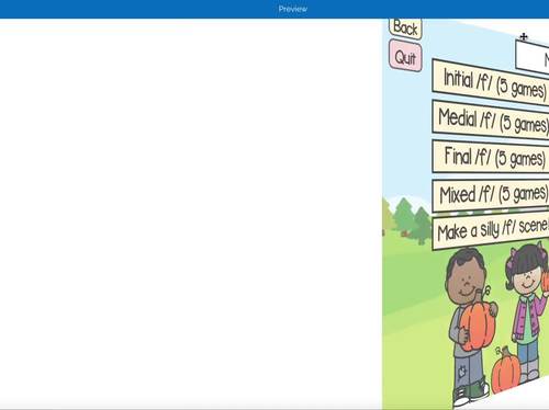 F and V Fall Articulation Memory Games Boom Cards™ Activity for Speech ...