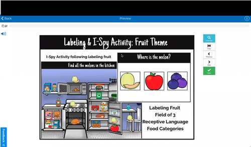 Labeling Fruit, WH Question Scene and Scavenger Hunt Life Skills Boom ...