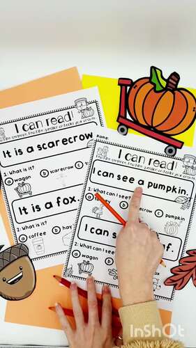 Autumn Fall Reading Comprehension Worksheets Kindergarten 1st Grade
