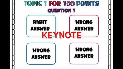 All Years Editable Quiz Game Keynote and Powerpoint Presentation by Manabi