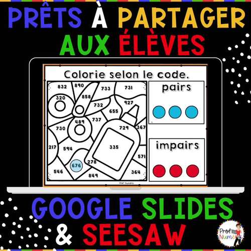 FRENCH Google Slides et Français sans papier | BUNDLE | 2e by Prof Numeric