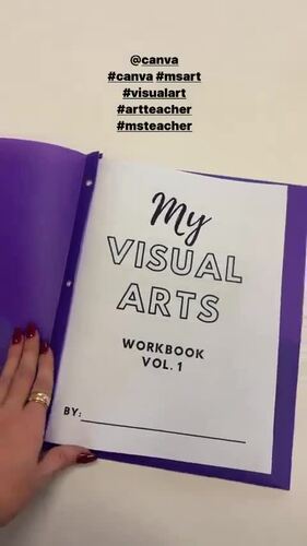 My Visual Arts Workbook Vol.1 by Elli Burris | TPT