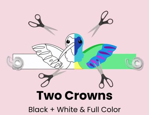 Hummingbird Crown / Hat / Mask / Costume / Animal / Headband ** Two ...