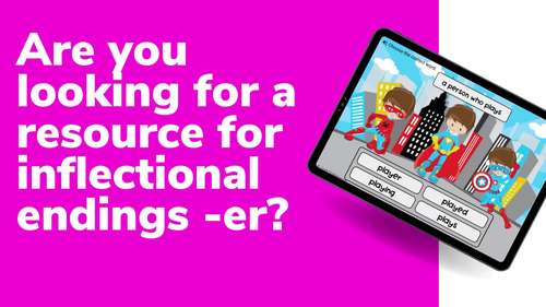 Inflectional Endings Nouns With Suffix -er Boom Cards by Fiddleheads