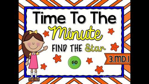 Time to the Minute - Find the Star - Powerpoint Game by Teacher Gameroom