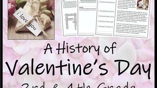 Valentine's Day Close Reading Comprehension Activity | 3rd Grade & 4th ...