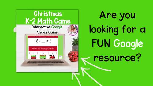 K-2 Math Google Slides Game Christmas Themed by Fiddleheads | TpT