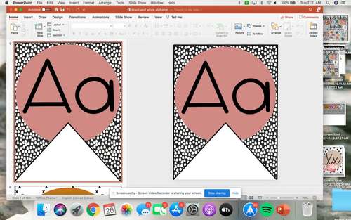 Black and White Alphabet Muted Colors English & Spanish by Rachael Burnett
