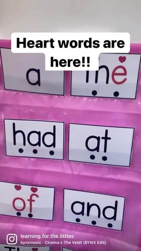 300 High Frequency Heart Word Practice Activities by Learning for the ...