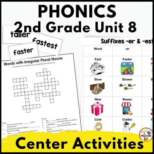 Benchmark Advance Phonics Anchor Charts and Activities | 2nd Grade Unit 8