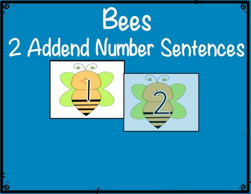 Bees Build 2 Addend 0-20 Addition & Subtraction Number Sentence | TPT
