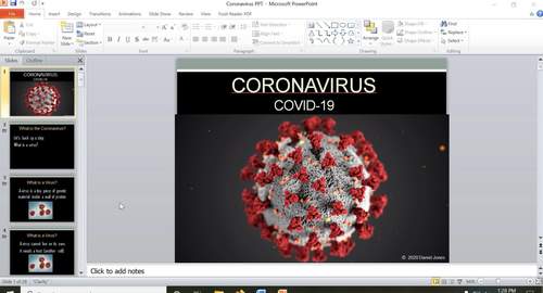 Coronavirus COVID-19 Facts Animated Powerpoint Presentation (Distance ...