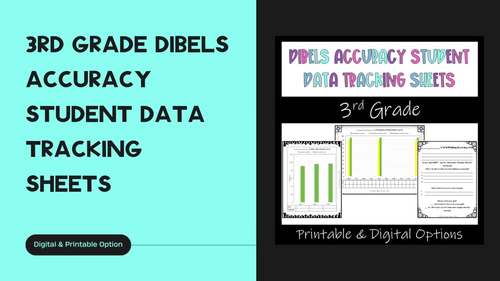 DIBELS Reading Accuracy Student Data Tracking: 3rd Grade Digital ...