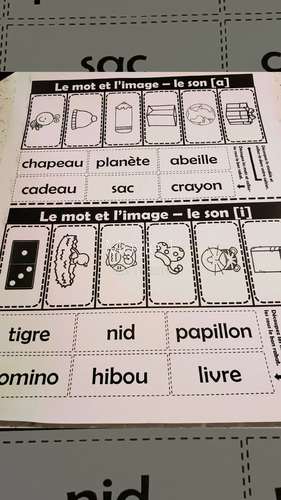 Le mot et l’image – Les sons - Série 7 FRENCH SOUNDS by La classe de Caro