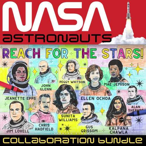 Astronauts NASA STEM Collaborative Poster Activity Bundle | Ride ...