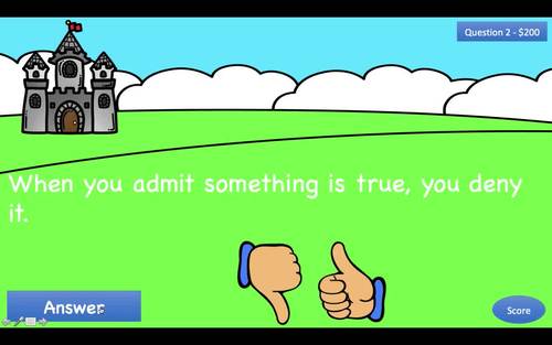 Domain 9 Fairy Tales 1st Grade - CKLA - Listening & Learning Jeopardy Game