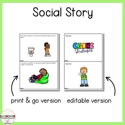 Sad Social Story with choice boards and observation checklists by ...