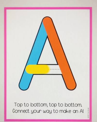 Alphabet Letter Chants with Animated Letter Formation for Uppercase