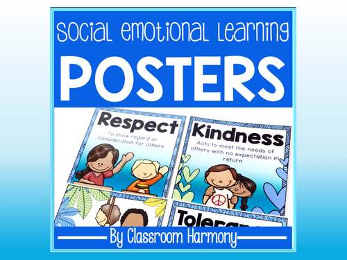 Character Education Posters | Coloring & SEL Activities | Classroom Decor