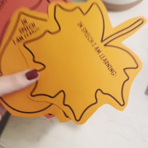 Fall / Autumn Speech Therapy Bulletin Board / Door Decor by Groovy Speech