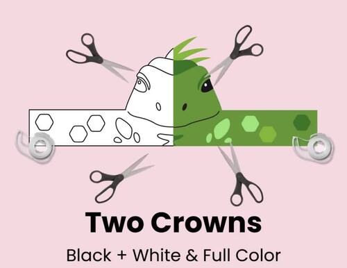 Iguana Crown / Mask / Costume / Animal / Headband ** Two Crowns